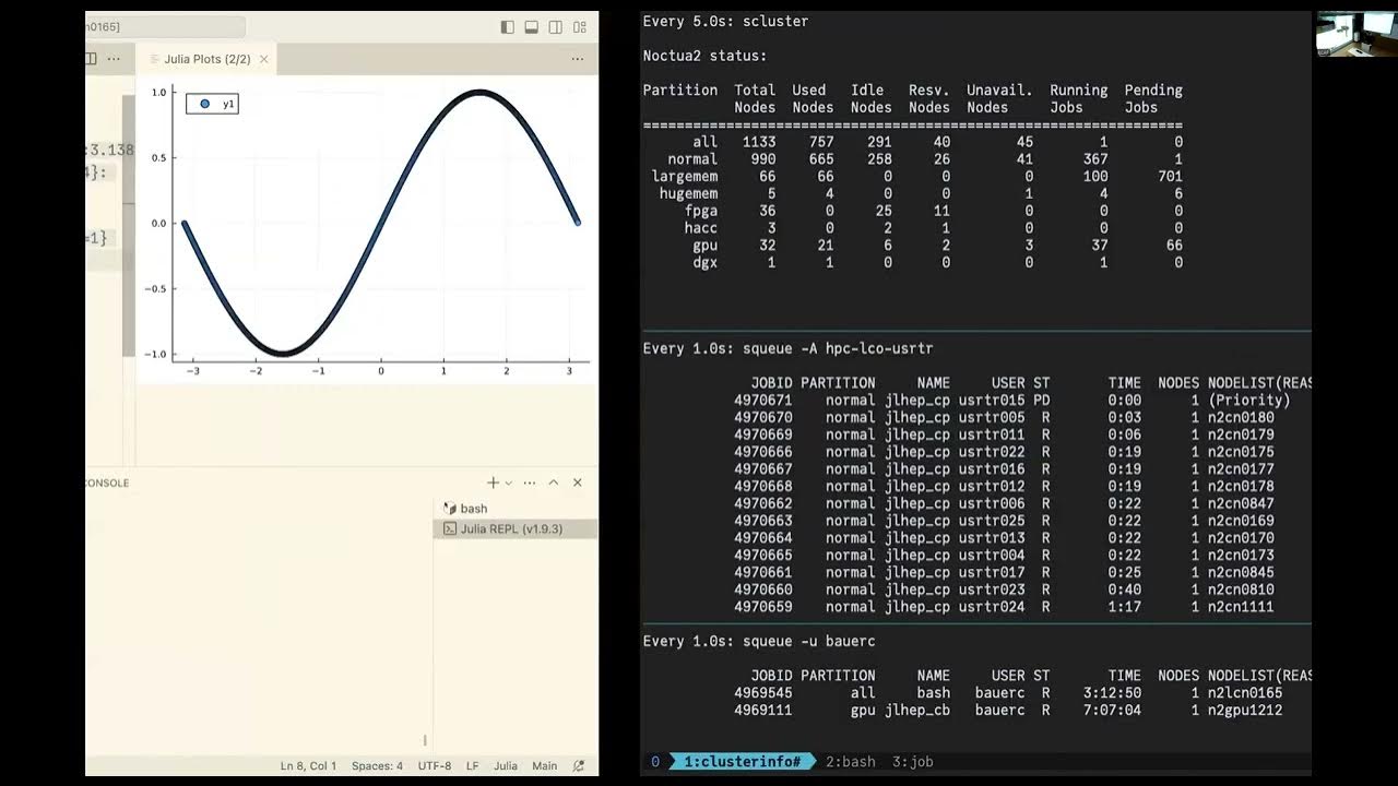 JuliaHEP 2023 Workshop HPC Tutorial - Carsten Bauer - YouTube