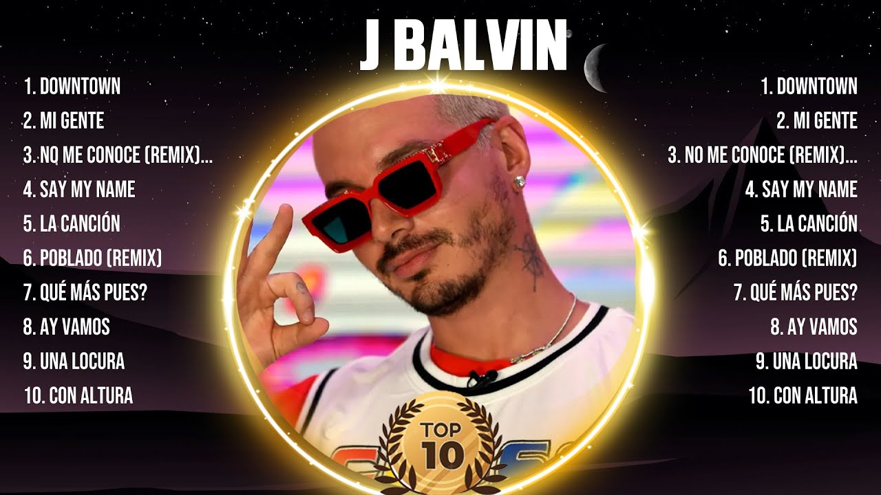 J Balvin Mix Top Hits Full Album ️ Full Album ️ Best 10 Hits Playlist ...