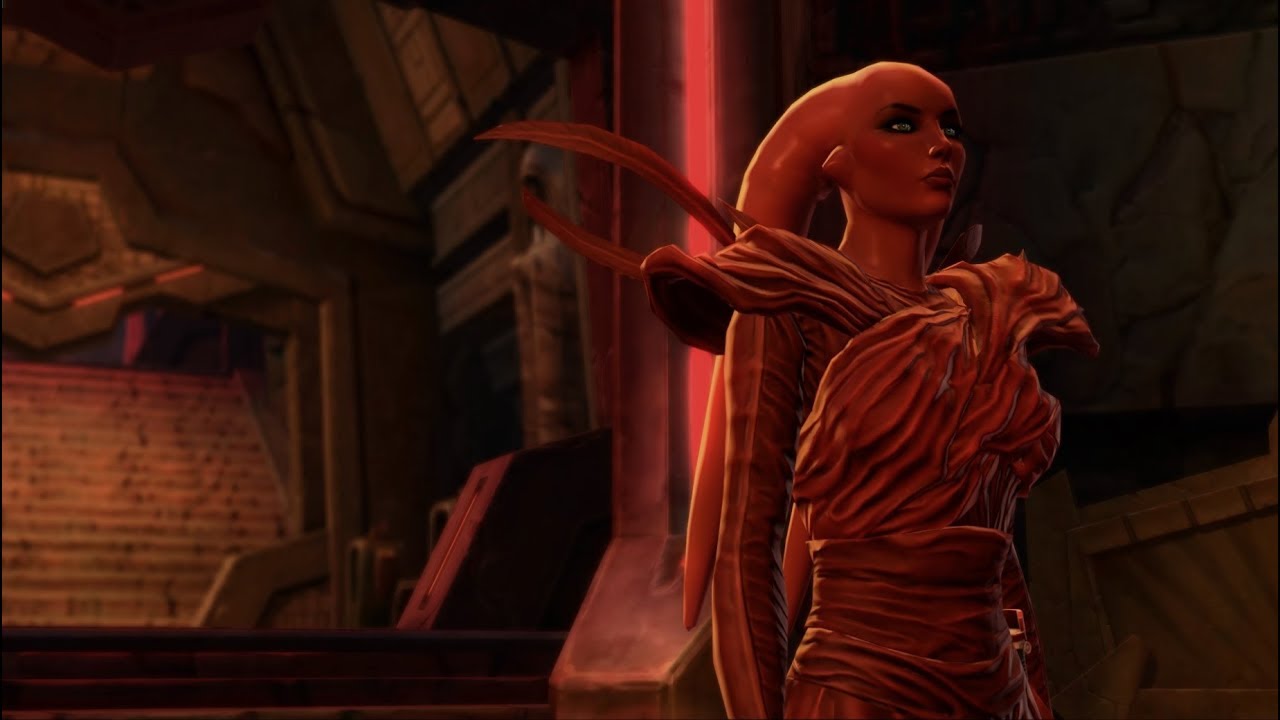 SWTOR - Twi'lek - Sith Warrior - Dark Side - Part 1 - Korriban - YouTube