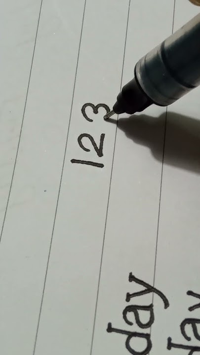 how to write numbers 1 to 6 - YouTube