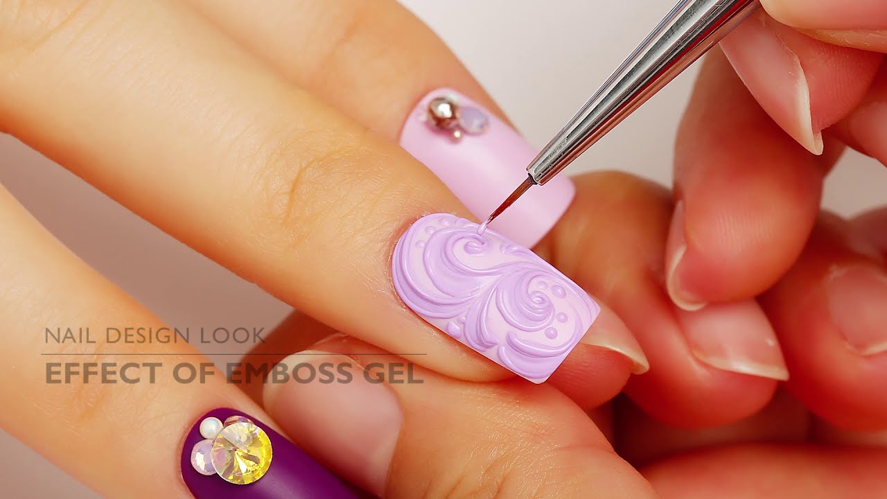 Step-by-Step Nailart Tutorial mit dem Emboss Gel | 3D Gel Nailart ...