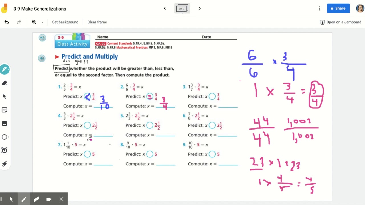 Math Video Lesson 3-9 Make Generalizations - YouTube