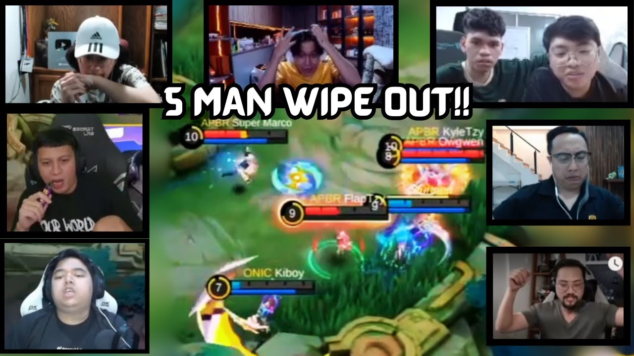 PRO PLAYERS / CASTERS REACTION ON APBREN 5 MAN WIPEOUT ON ONIC - GAMES ...