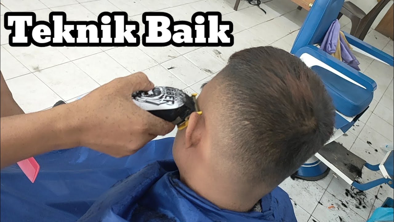 Teknik Baik Cukur Rambut Haircut - YouTube