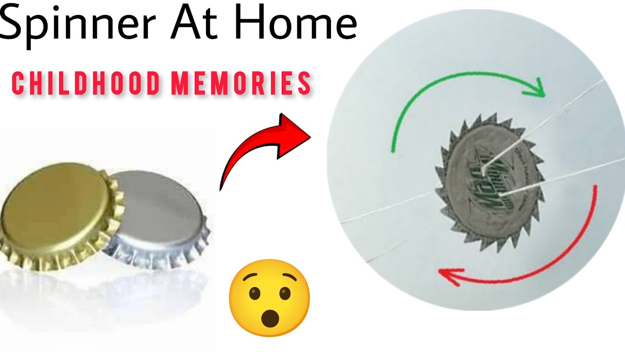 DIY | Spinner At Home | How To Make Spinner from waste Bottle cap ...