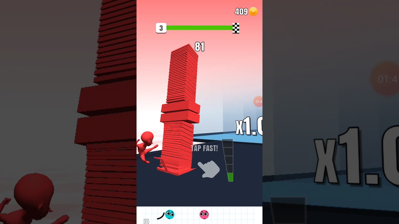 Stack colors game level 2 to 6 - YouTube