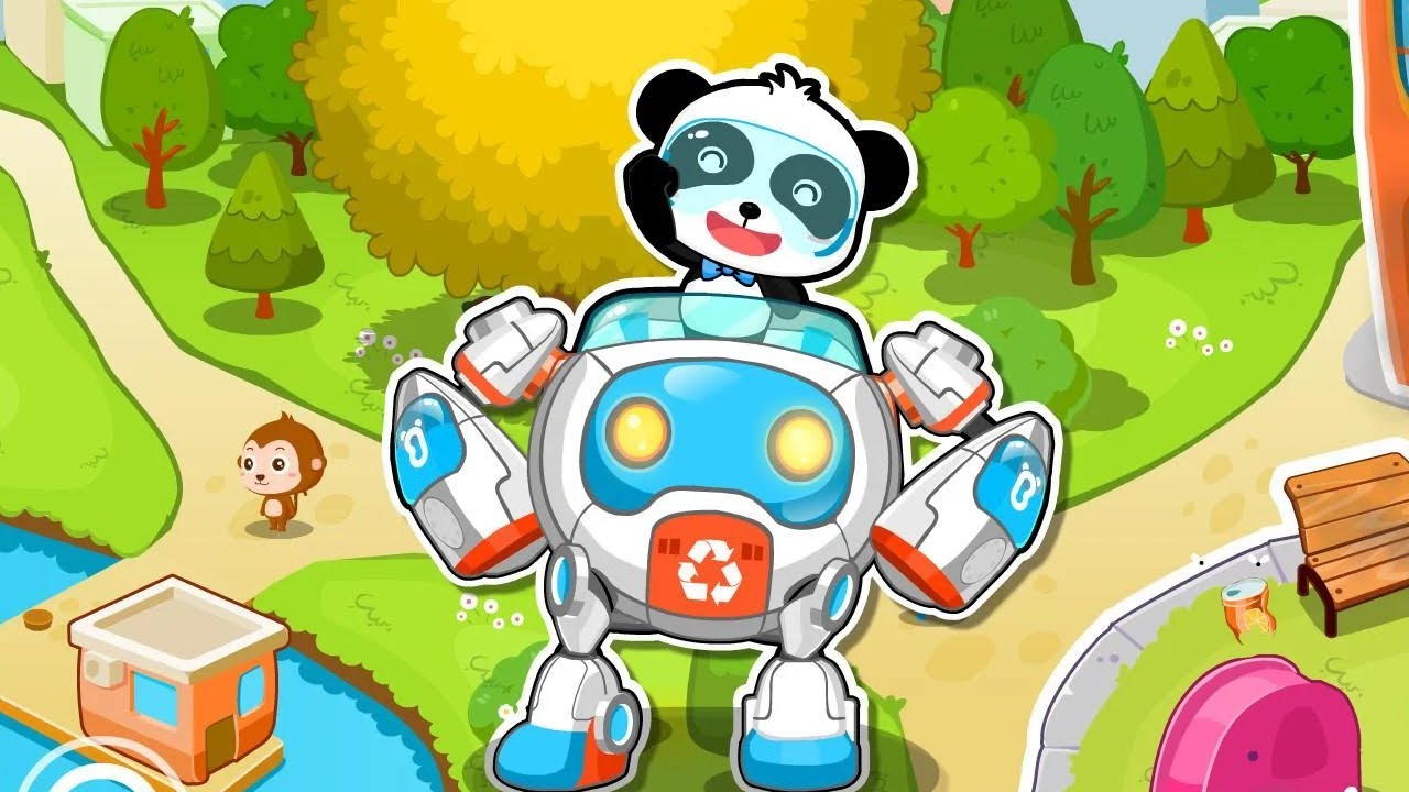 Little Panda Green Guard & Jewel Adventure - BabyBus Game - YouTube