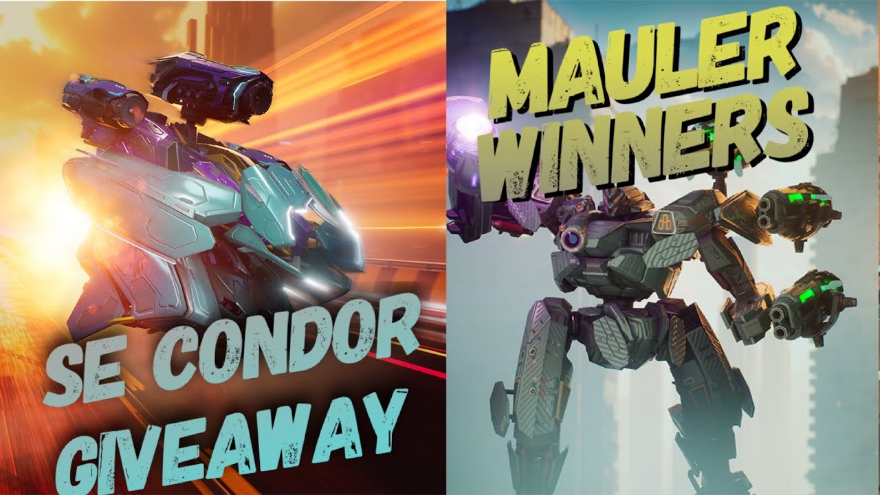New Giveaway 7 x SPORT CONDOR robots + MAULER WINNERS drawing | War ...