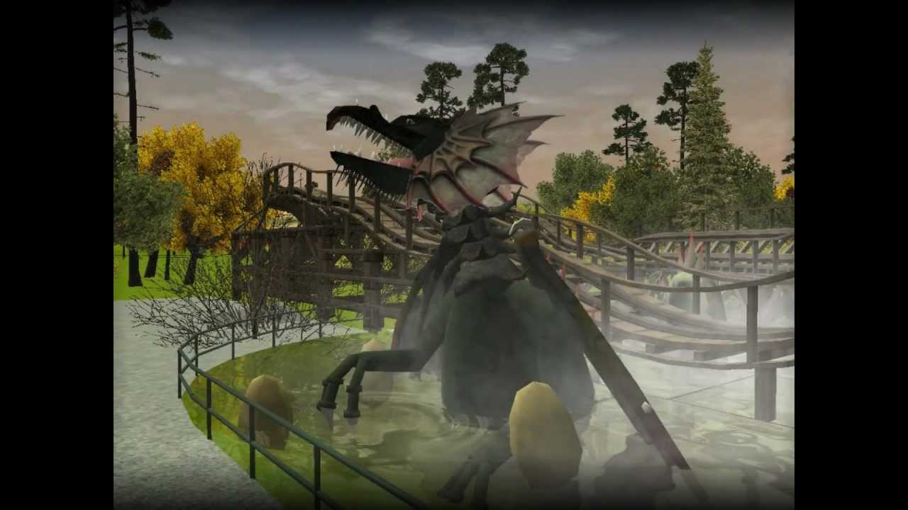 RCT3 Edna Animated dragon Efteling - YouTube