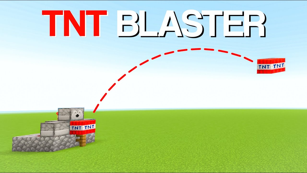 How to Build TNT Thrower in Minecraft! - YouTube