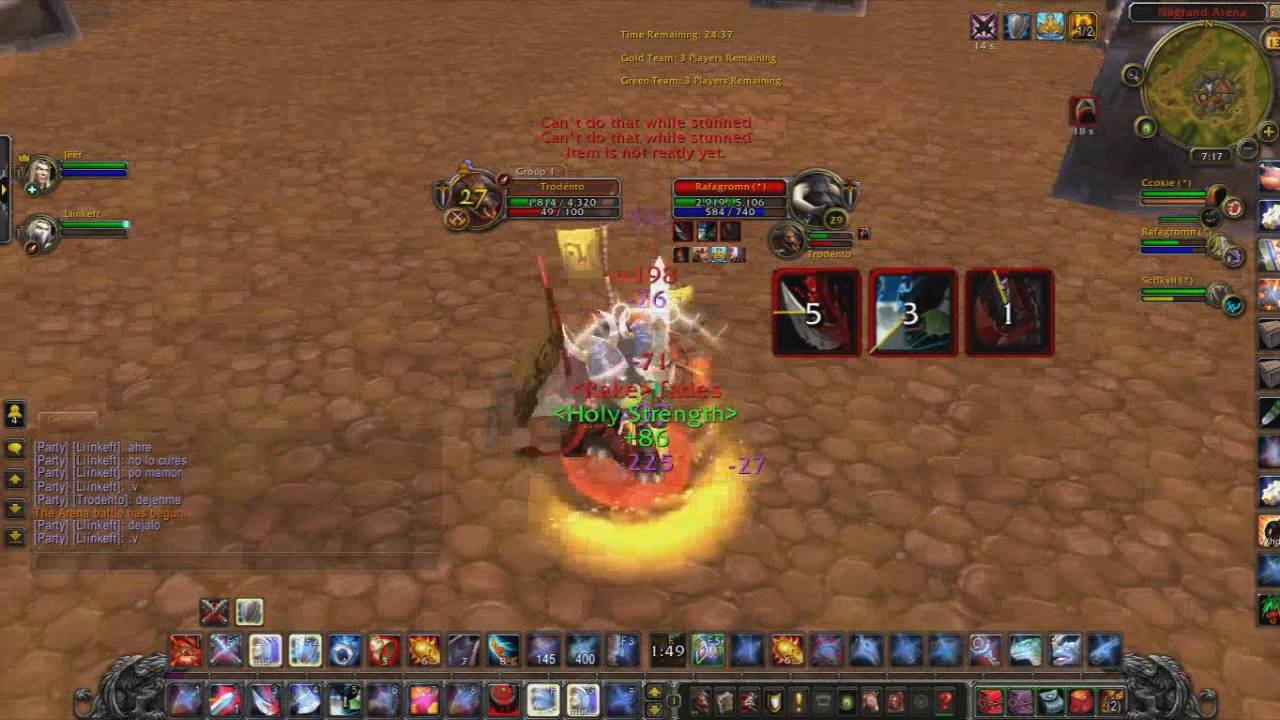 World of Warcraft Veteran Arms Warrior Arena Gameplay II (Horde) - YouTube