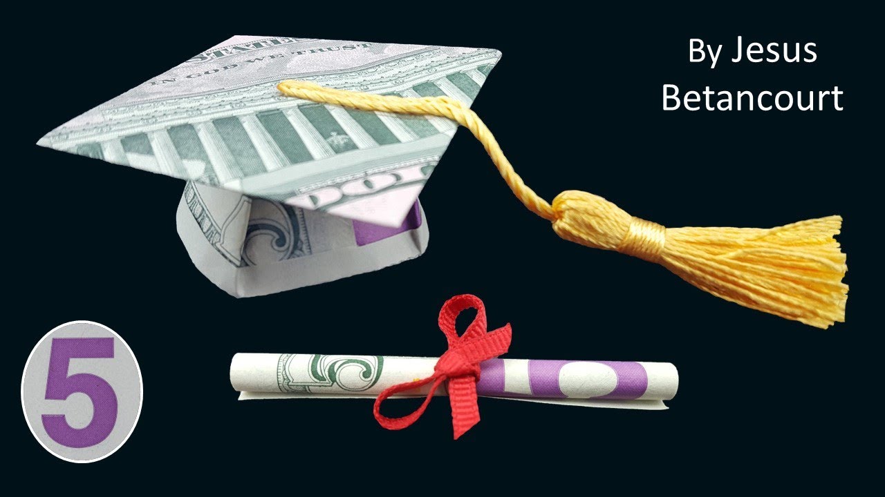 EASY Money Origami Graduation Cap And Diploma INSTRUCTIONS YouTube easy-money-origami-graduation-cap-and-diploma-instructions-youtube