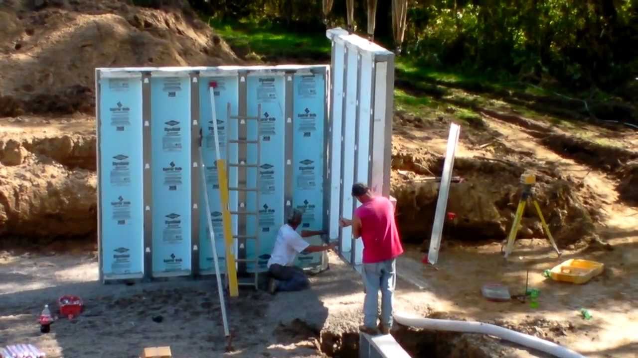 Setting Basement Walls - YouTube