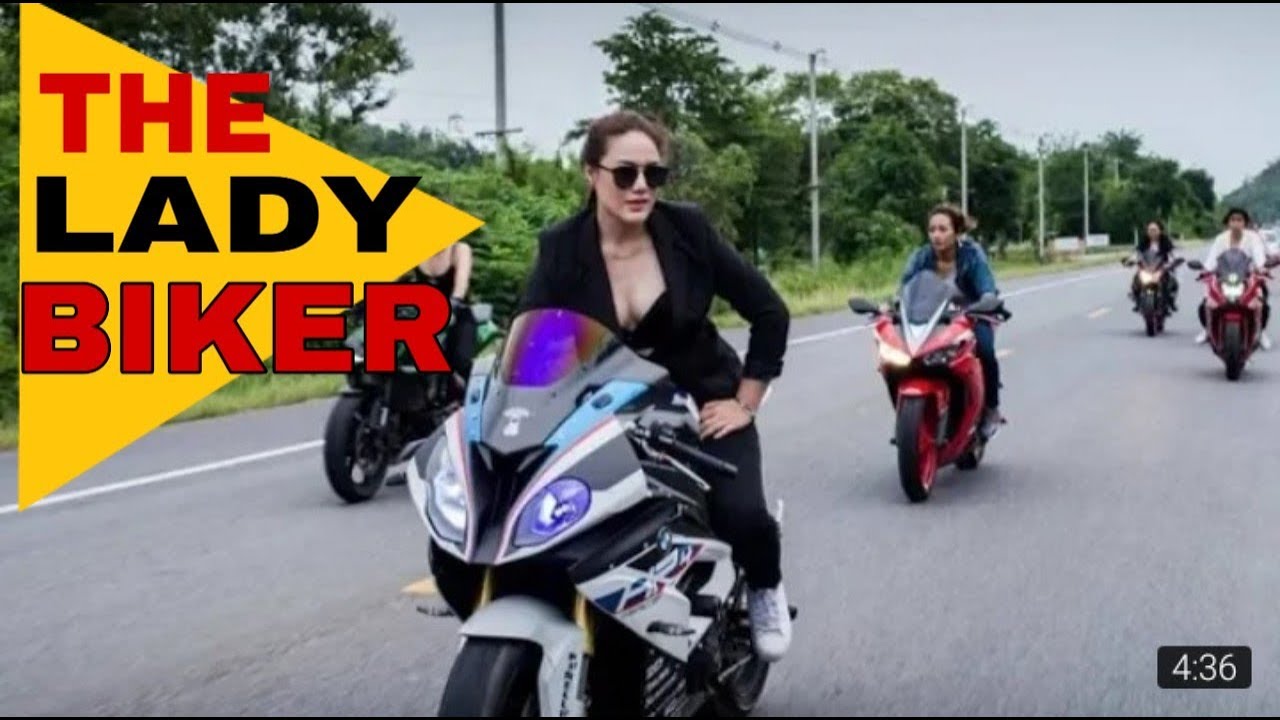 THE LADY BIKER! BIKE STUNT! _2019_RockTheRoad - YouTube