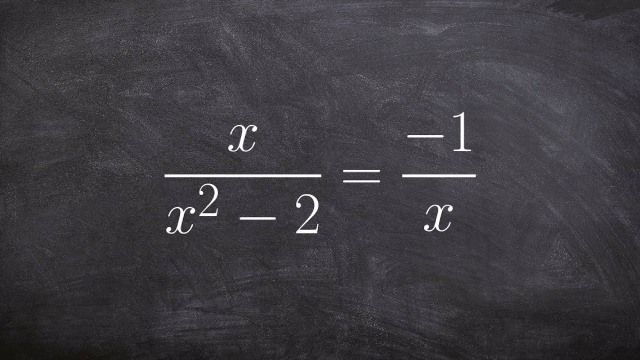 Solving a rational Equation - YouTube