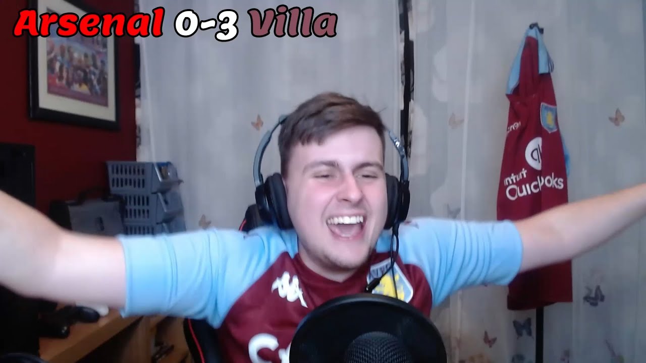 😍Arsenal SMASHED by Villa!! Arsenal 0-3 Aston Villa! **Villa fan ...