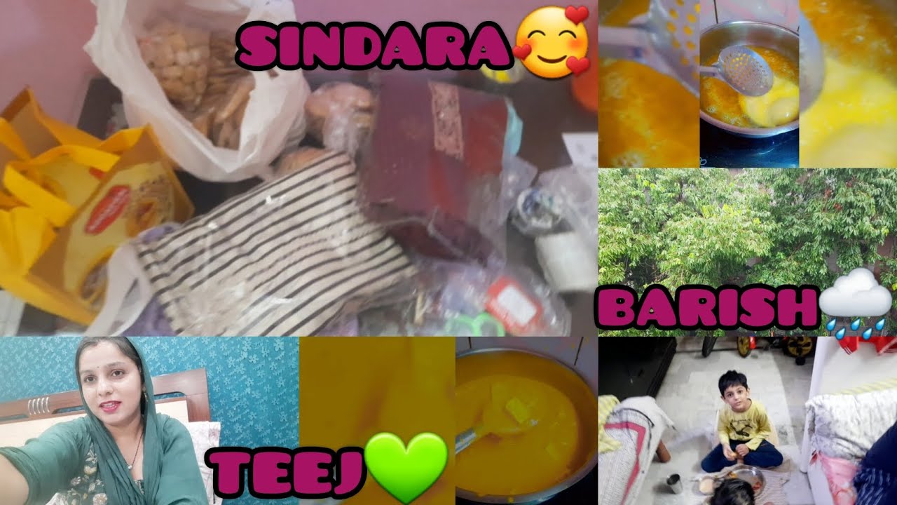 SINDARA AA GYA🥰🥰 |TEEJ SPECIAL💚 |KYA KYA BANAYA AJ |KON AAYA SINDARA LEY KAR |GUJJAR VLOGS ...