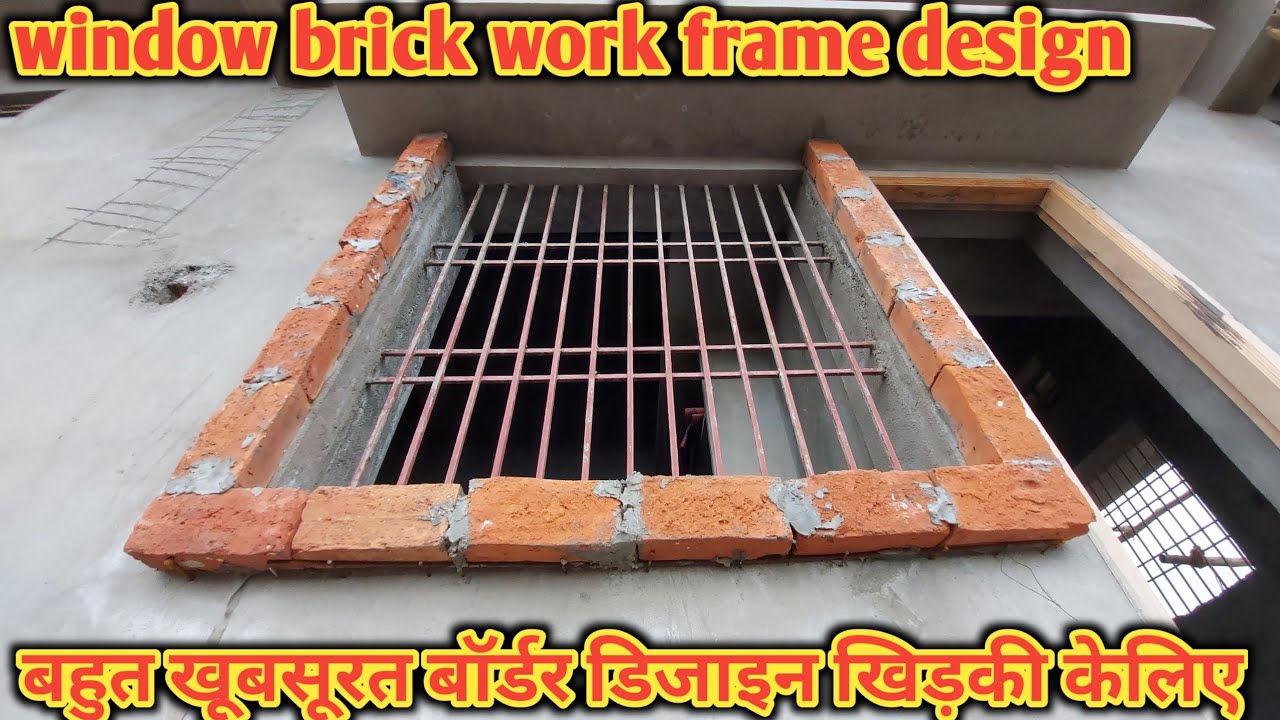 window Border Brick work design idea - YouTube