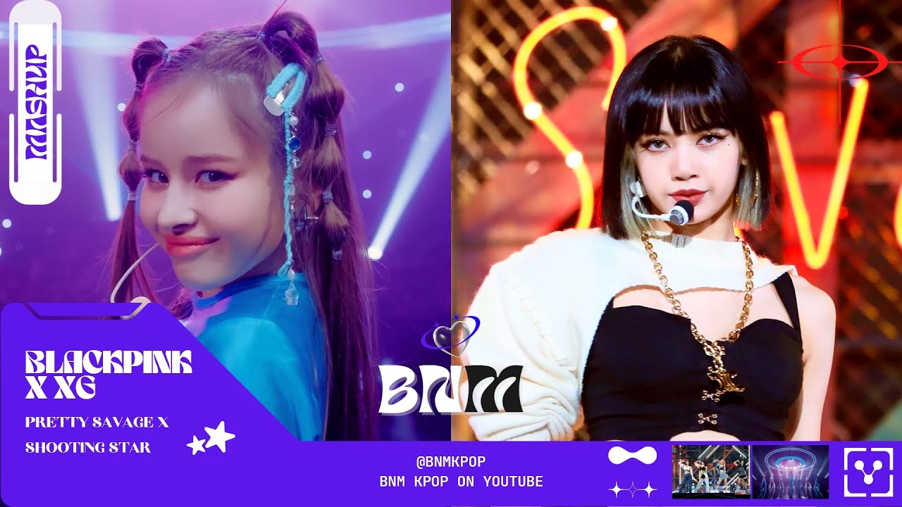 BLACKPINK x XG - 'SHOOTING STAR x Pretty Savage' (BNM Performance Stage ...