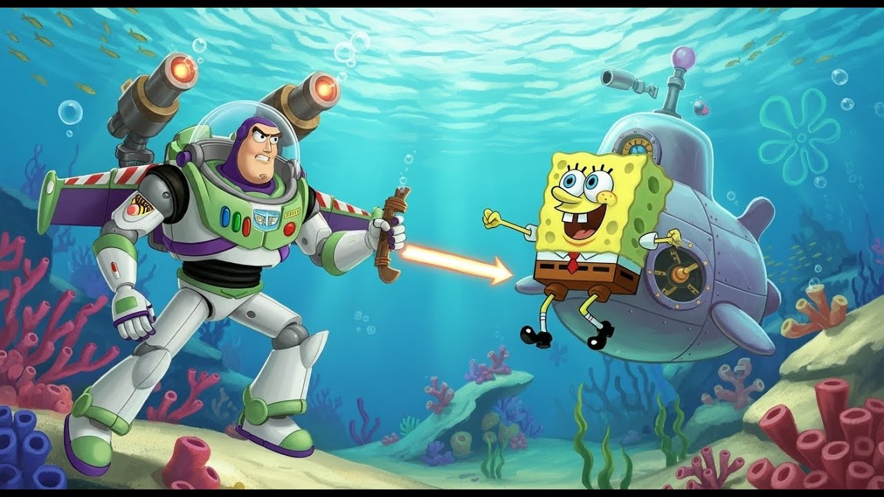 Undersea Adventures of SpongeBob and Buzz - YouTube