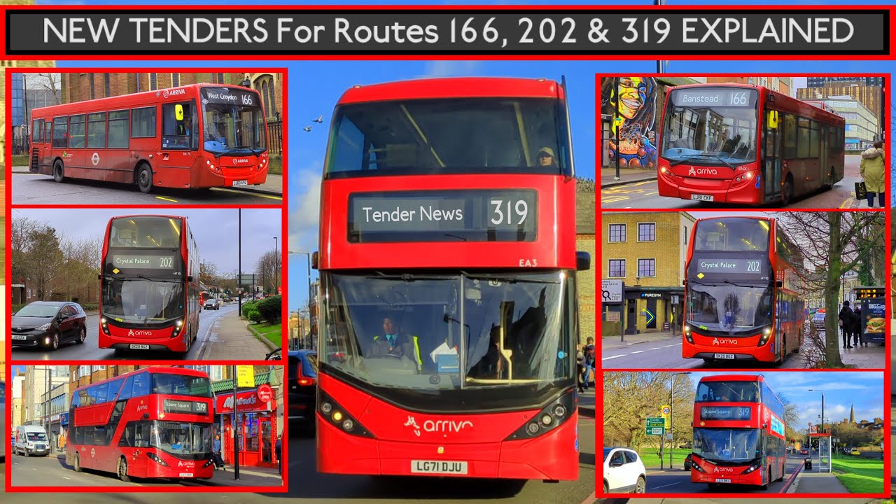 NEW TENDERS For Arriva London Routes 166, 202 and 319 | London Bus ...