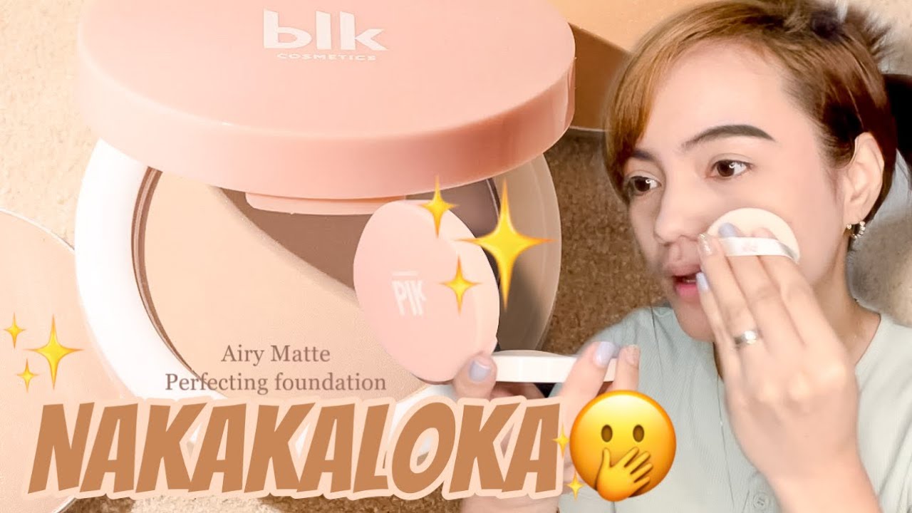 I TRY BLK AIRY MATTE PERFECTING FOUNDATION SPF20 | WEAR TEST ...