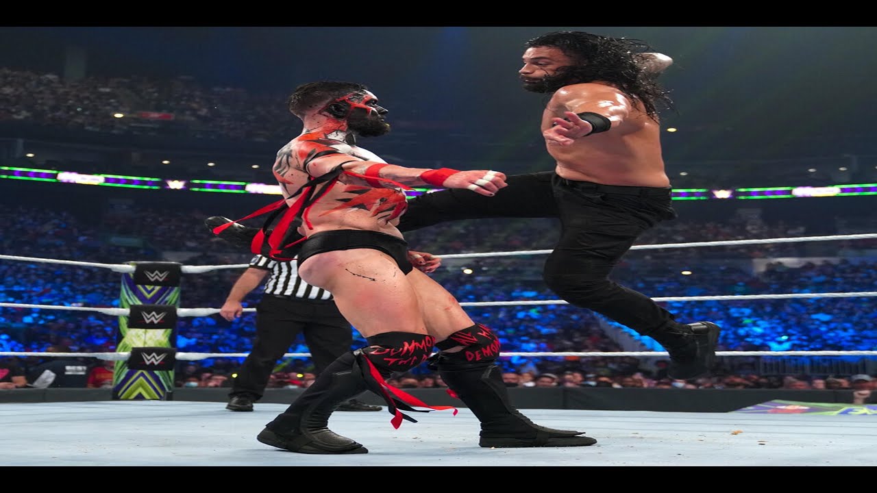 Roman Reigns vs Demon Fin Balor at Extreme Rule wwe2k24 - YouTube