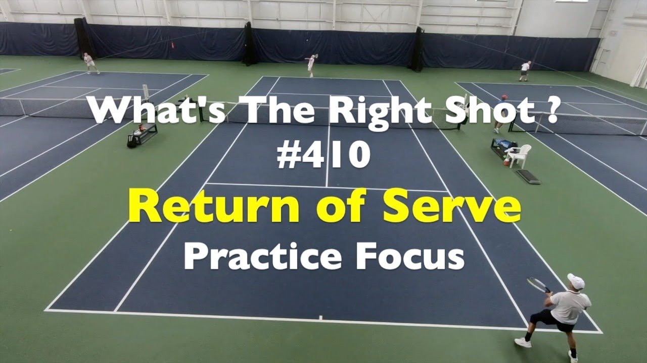 Tennis Return of Serve. A Practice Focus. What's The Right Shot? # 410 ...