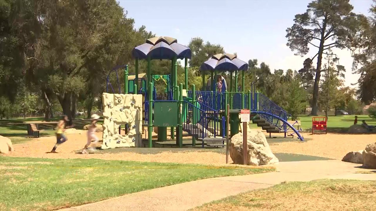 Locals spend Labor Day at Waller Park in Orcutt - YouTube