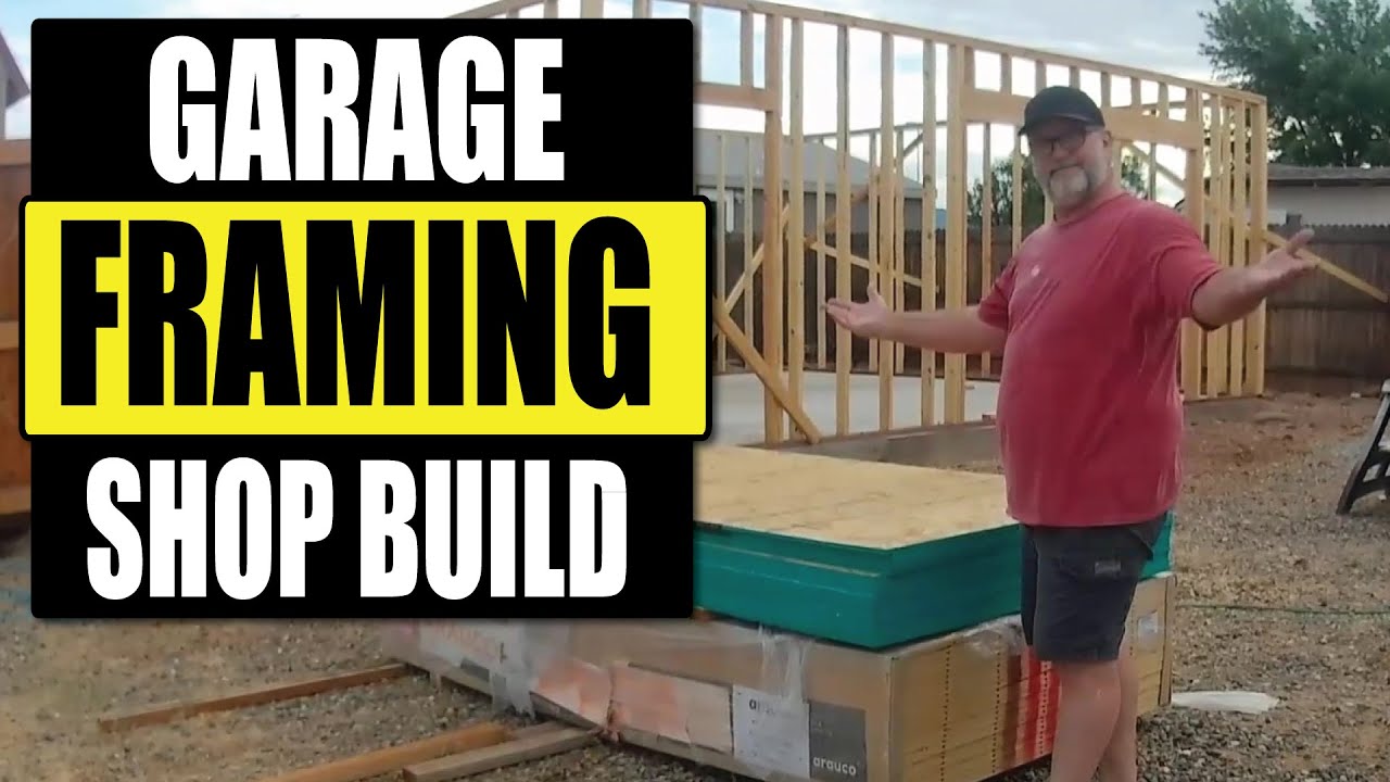 Wall Framing: Building a Workshop Garage | How To | MY DIY - YouTube