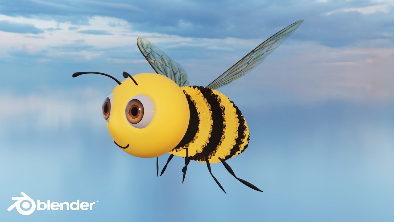 Flapping Bee Wings | How It's Made in Blender - YouTube