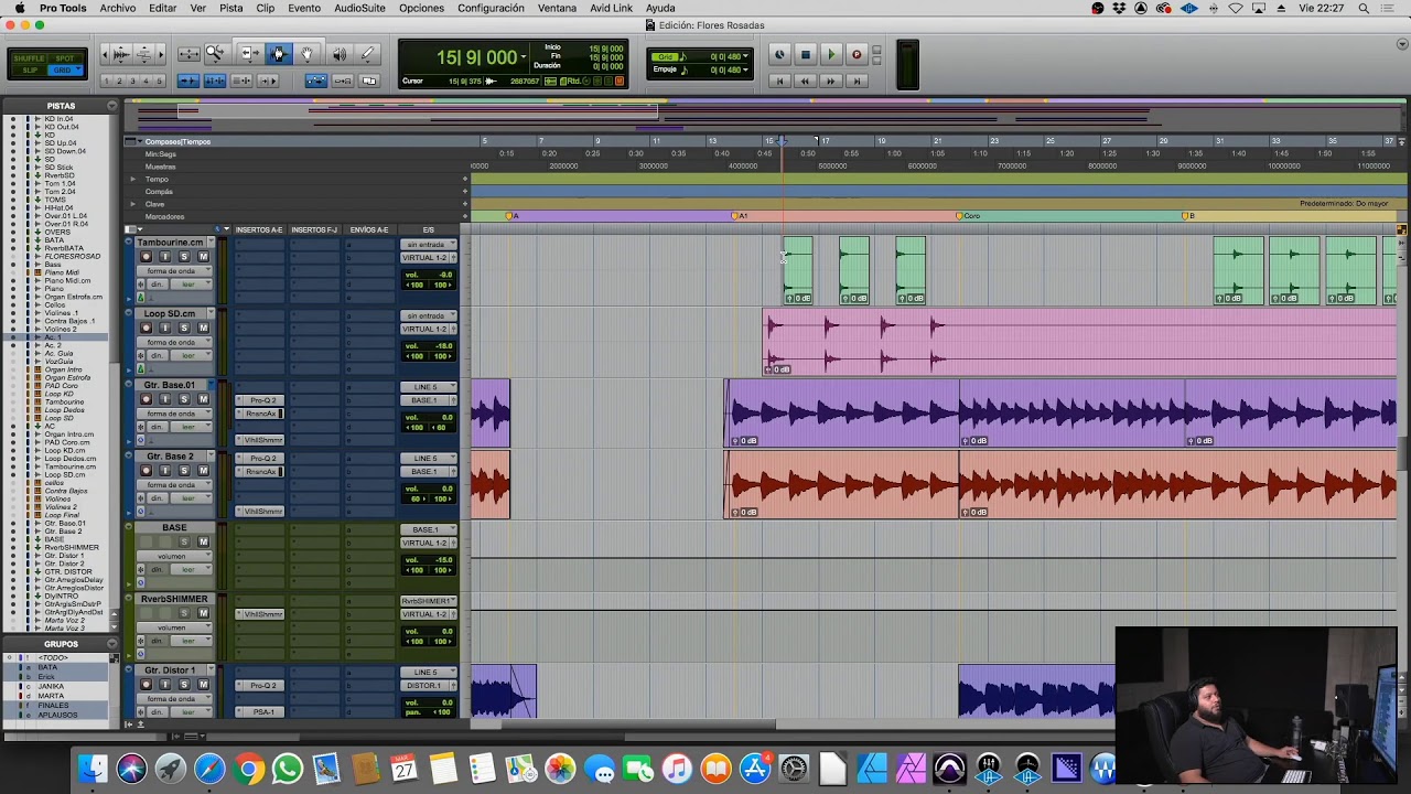 Mezcla en Protools #2 (Teclados, Guitarras) - YouTube