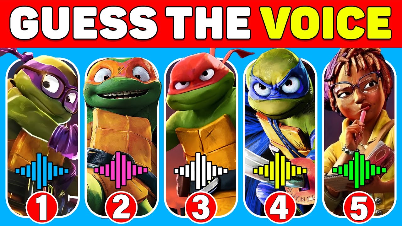 Guess the Teenage Mutant Ninja Turtles Characters by Their Voice | TMNT ...