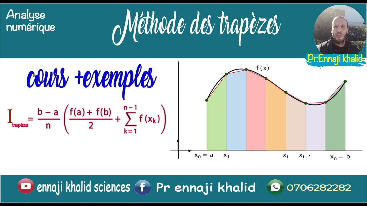 Méthode des trapèzes analyse numérique - YouTube