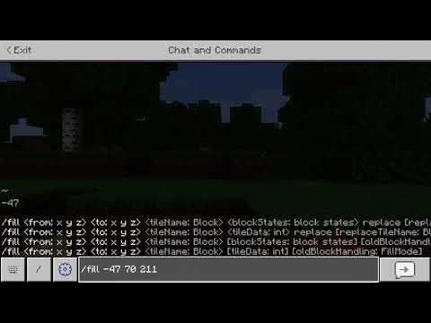 How to do /fill in Minecraft - YouTube