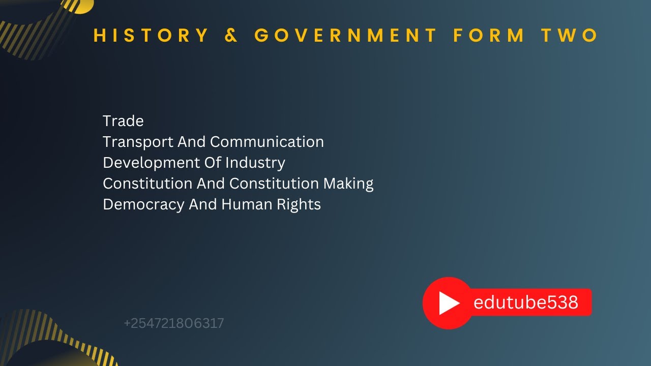 History Form 2 | Welcome to History - YouTube