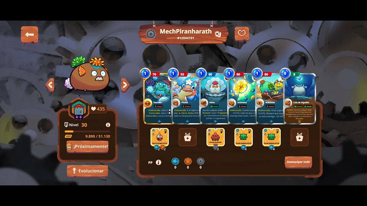 Anemonas Mystic Build/Composition 1 - Axie Origins (mech,Fish,Dawn ...