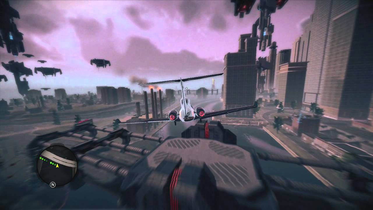 Saints Row 4 - Gameplay - Flying with private Jet - YouTube