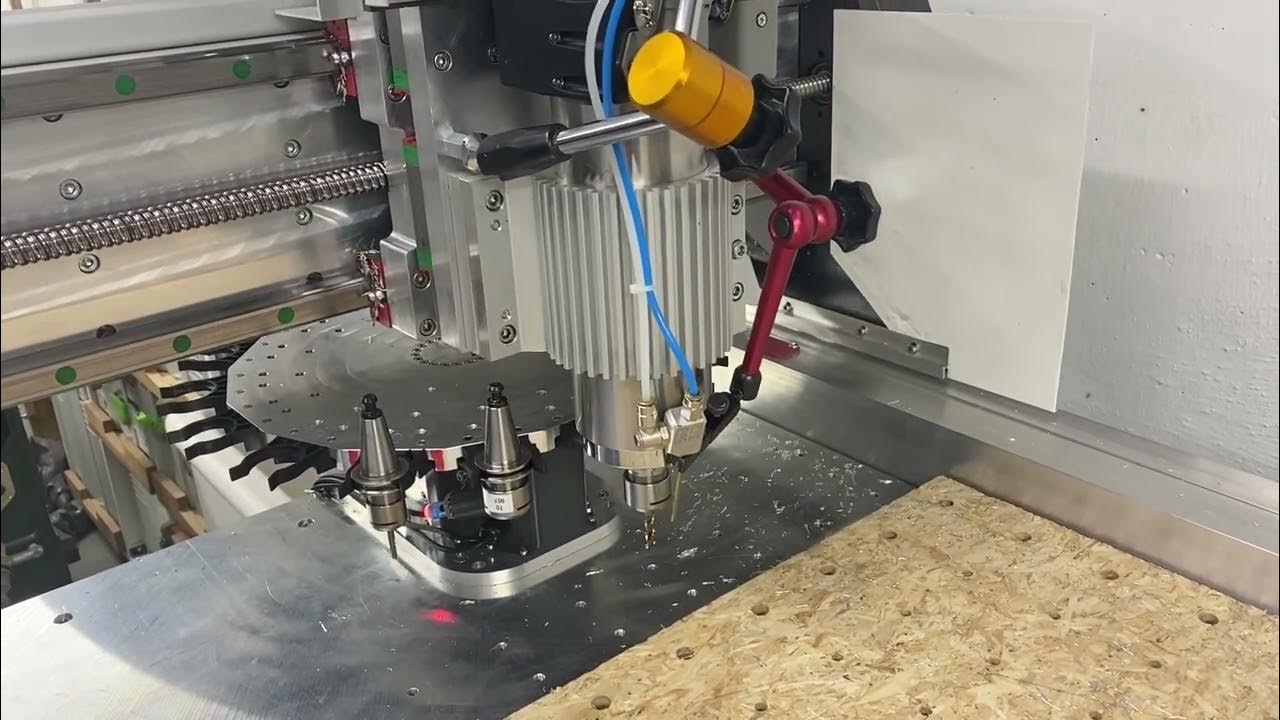 Automatic Tool Change with carousel.comp and probe_basic in LinuxCNC 2.9 - YouTube