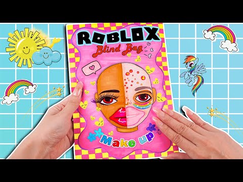 [🐾paper diy🐾] POP THE PIMPLES Compilation - Roblox Makeup Blind Bag ...