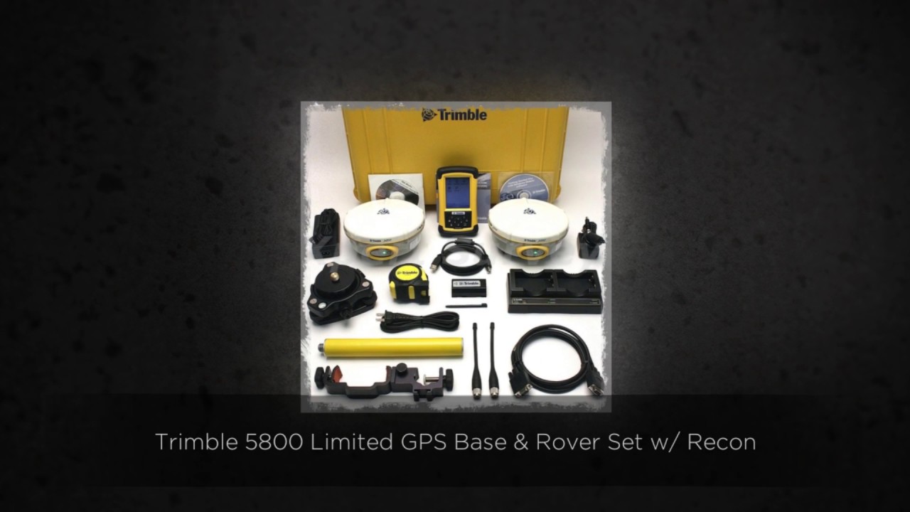 Trimble 5800 Limited GPS Base & Rover Set w/ Recon Data Coll - YouTube