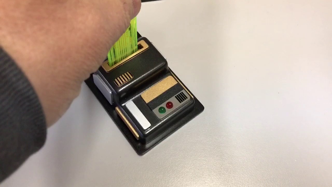 Deep Space Nine Chip Reader - YouTube