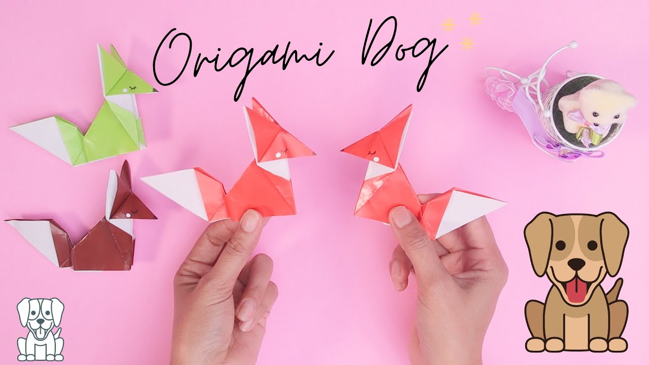 How To Fold Origami Dog Easy || DIY Paper Crafts - YouTube