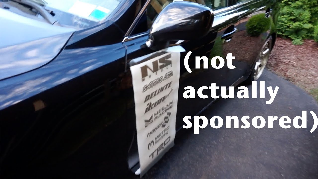 Adding Sponsorship Stickers To My Doors! - YouTube