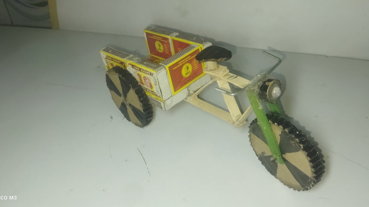 How to Make Matchbox Loading Cycle Rickshaw at home - Diy Electric ...