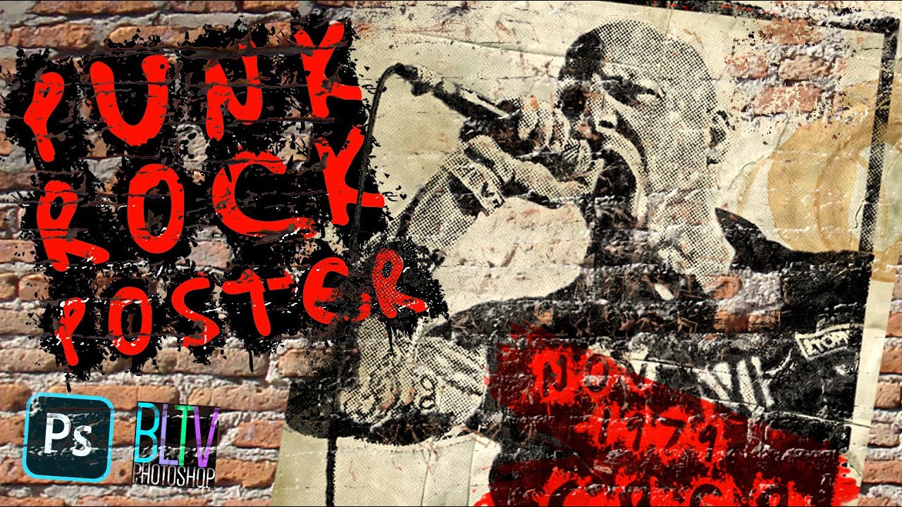 Photoshop: How to Design an Underground, ROCK or PUNK ROCK Poster! 🤘 ...