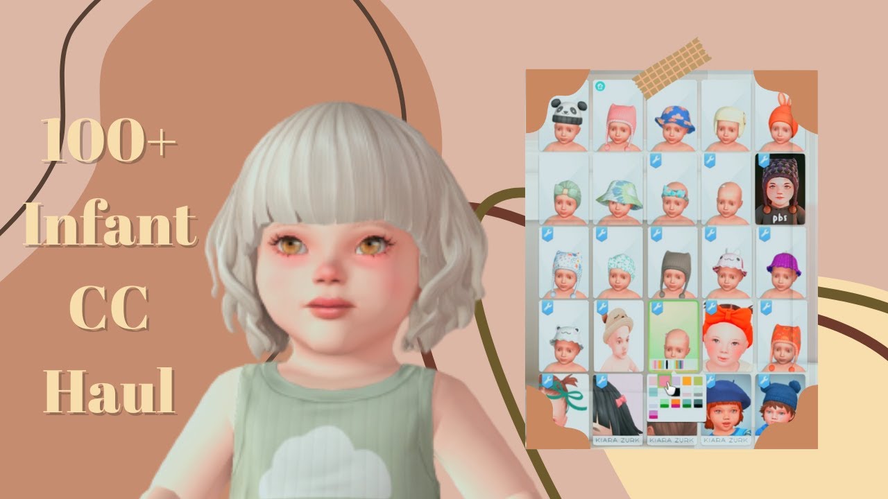 100+ Infant CC Haul (with links!) | The Sims 4 Custom Content Haul ...