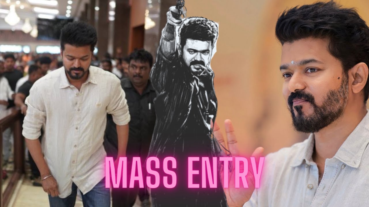 Thalapathy Vijay's Mass Entry to Awarding Ceremony - YouTube