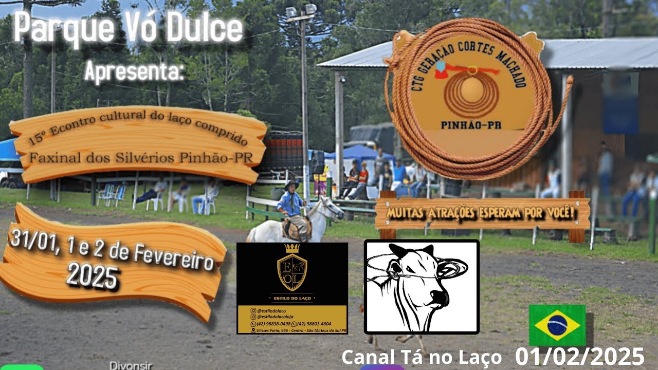 15° Rodeio Crioulo Interestadual Geração Cortes Machado - YouTube