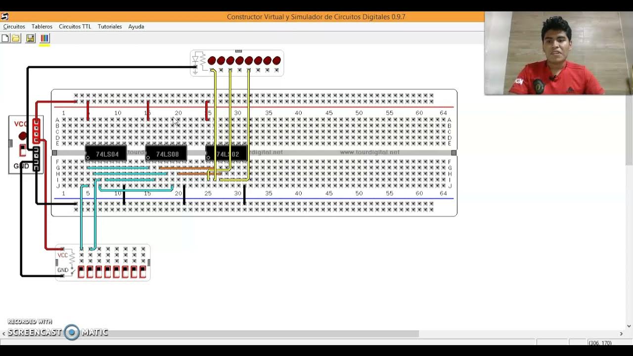 Comparador de 1 Bit en Proteus y Costructor de Circuitos - YouTube